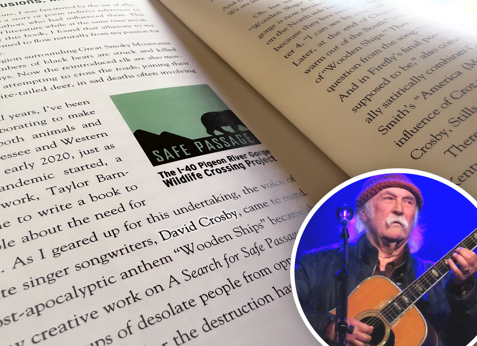 Crosby Helped Inspire A Search For Safe Passage Allusions To His